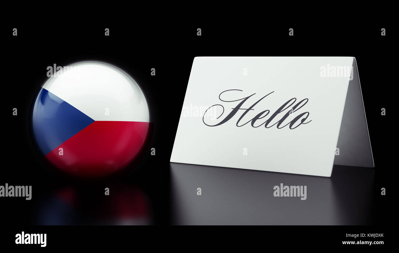 Czech Republic High Resolution Hello Concept Stock Photo - Alamy