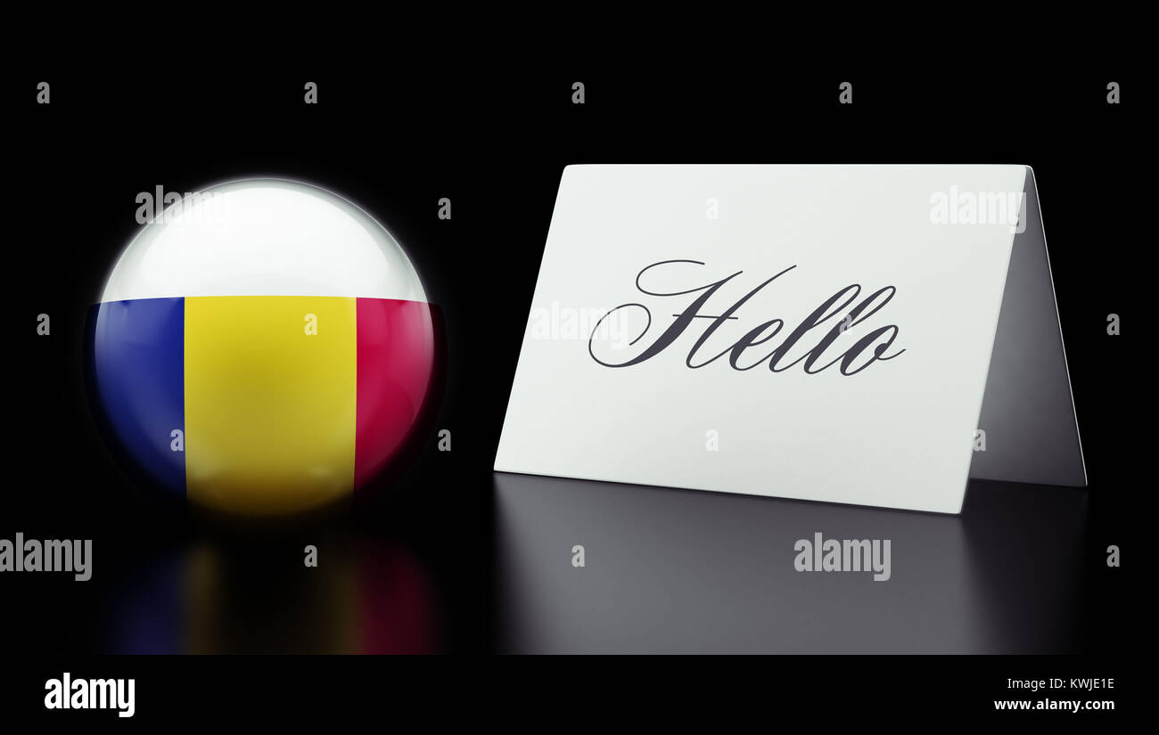 Romania High Resolution Hello Concept Stock Photo - Alamy