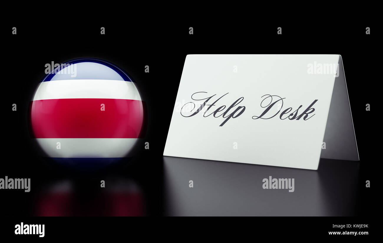 Costa Rica High Resolution Help Desk Concept Stock Photo - Alamy