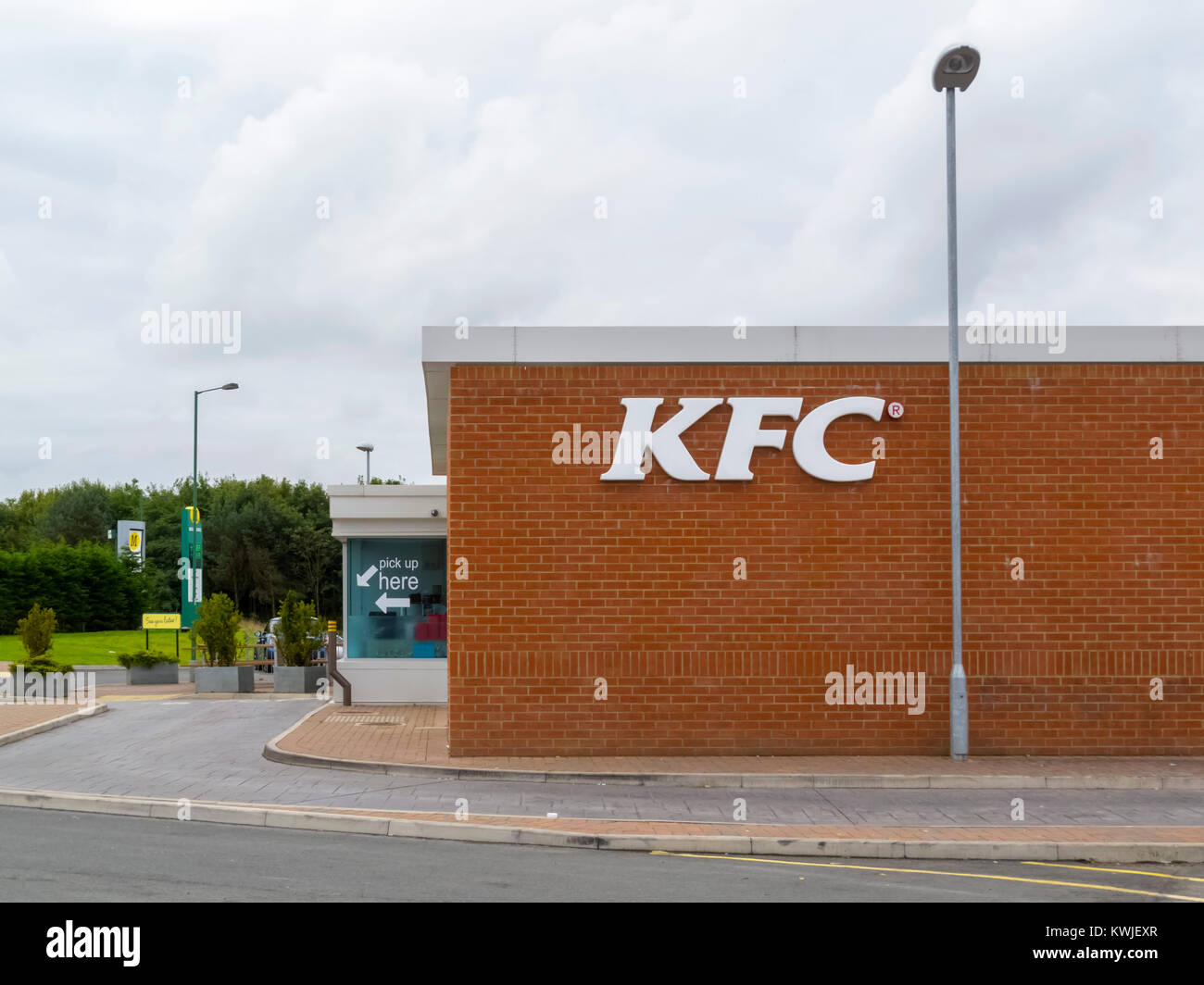 A Kentucky Fried Chicken Drive through in Consett UK Stock Photo - Alamy
