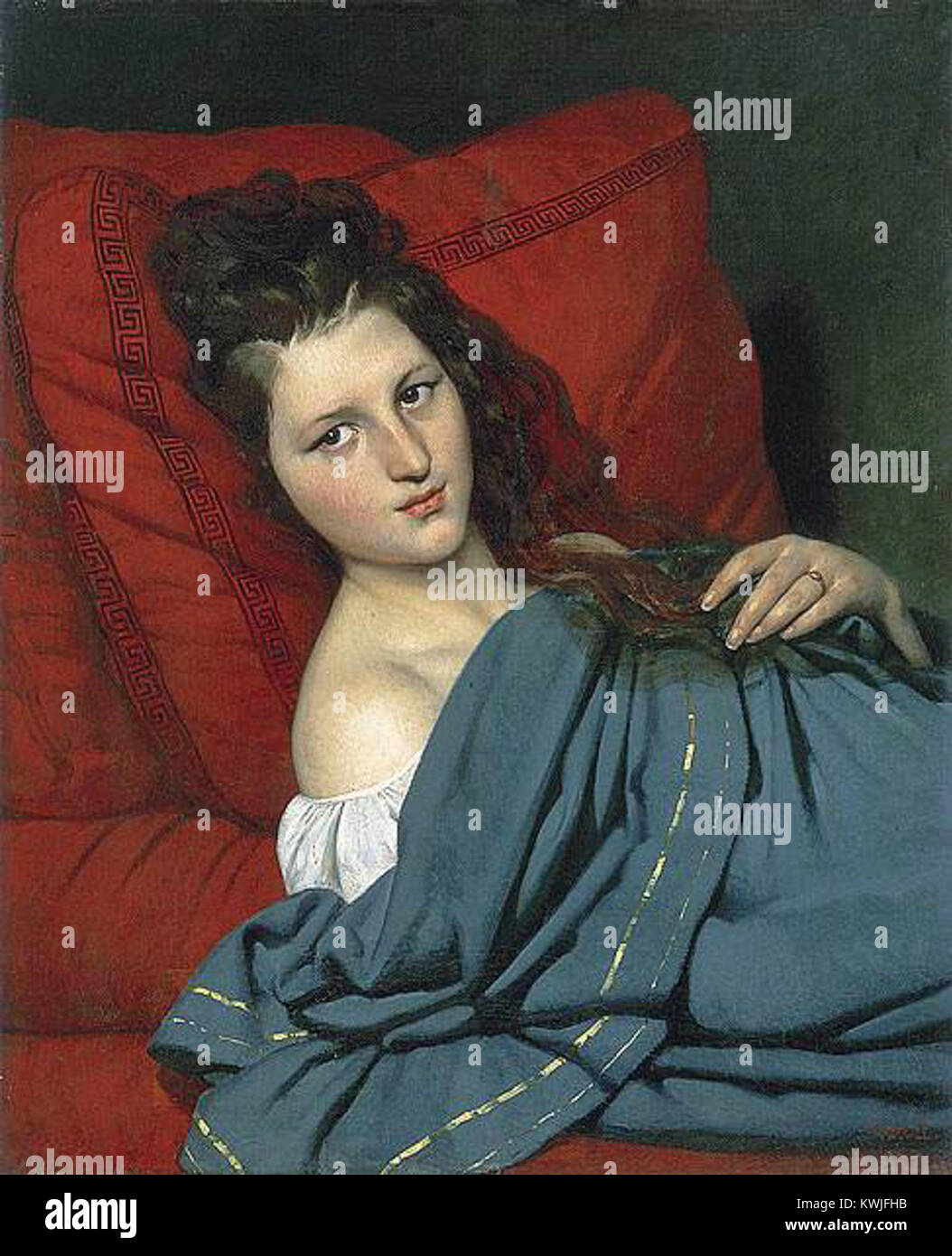 Half lying female figure hi-res stock photography and images - Alamy