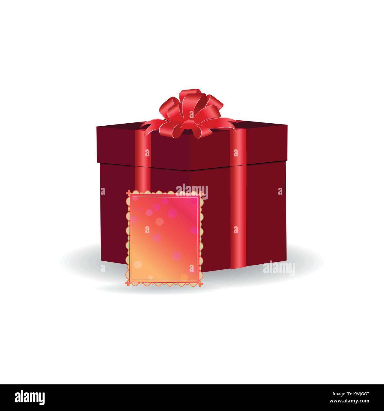 Beautiful gift box pink Stock Vector Images - Alamy