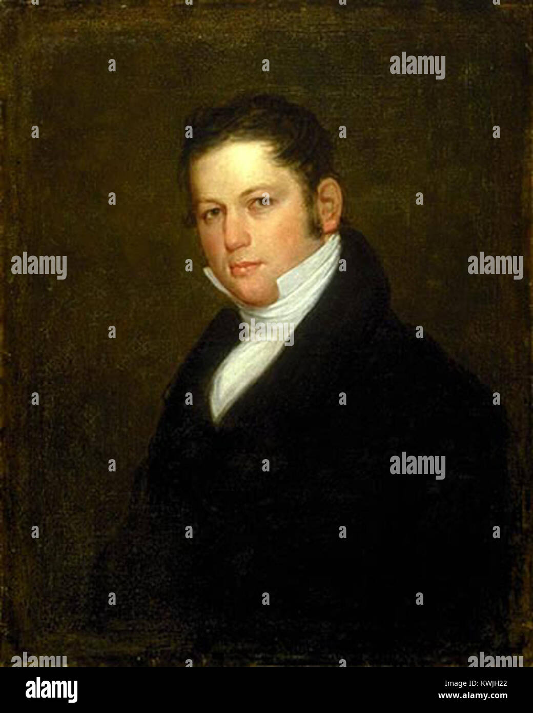 Joseph Legare, portrait attribue à John James Stock Photo - Alamy