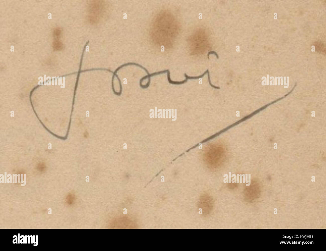 Josué de Castro Signature Stock Photo - Alamy