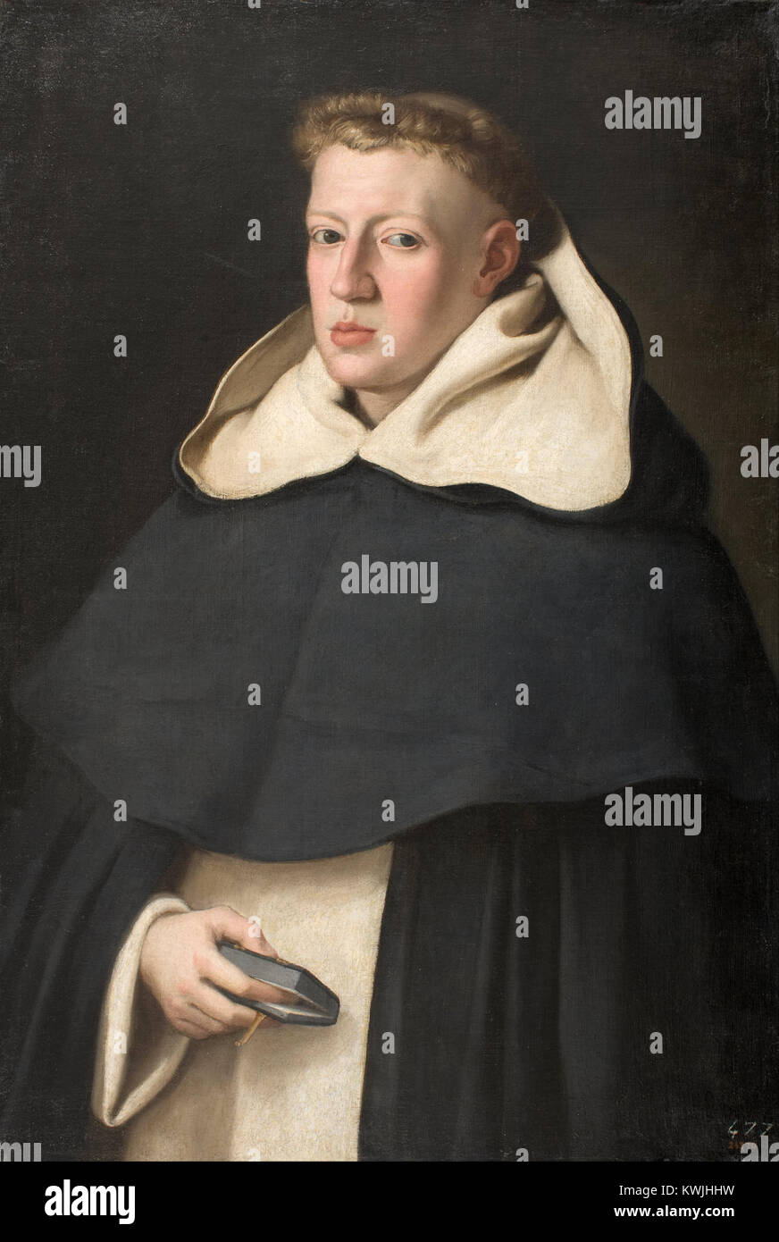 This artwork by Juan Bautista Mañó depicts Friar Alonso de Sant Tomás ...