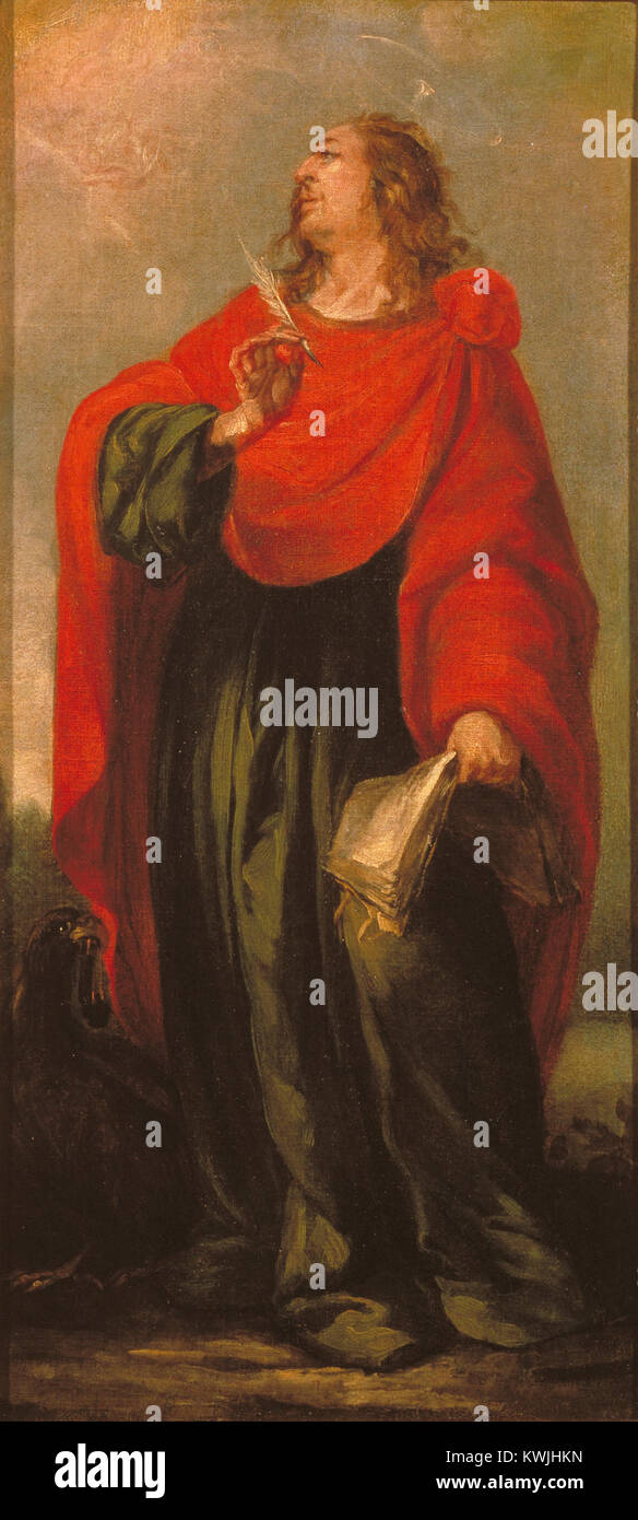 A painting of Saint John the Evangelist by Spanish Baroque artist Juan ...