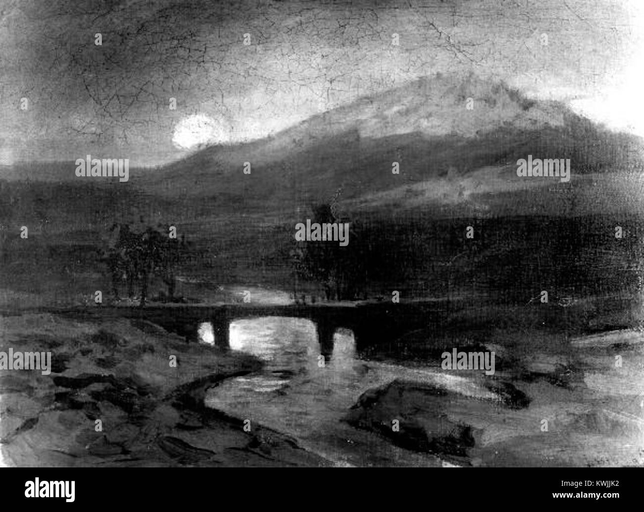 This oil-on-canvas painting by Czech landscape artist Julius Eduard ...