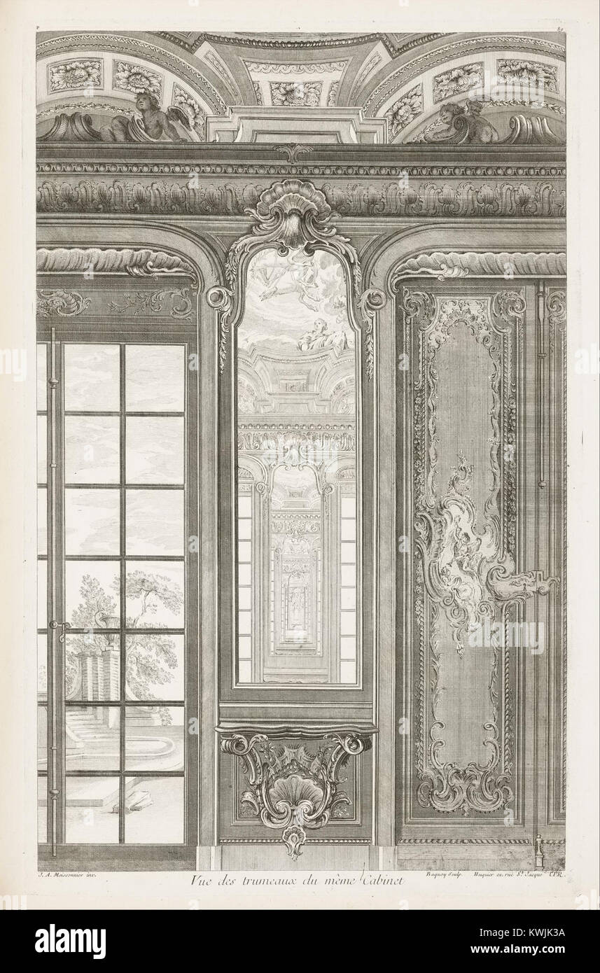 An 18th-century design by Juste-Aurèle Meissonnier titled Vue des ...