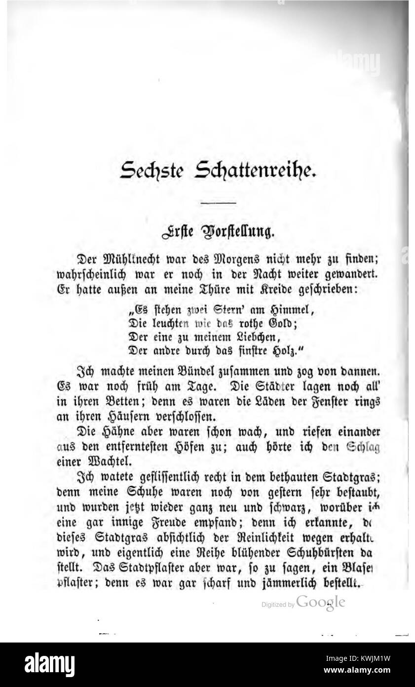 Poetry in german romanticism hi-res stock photography and images - Alamy