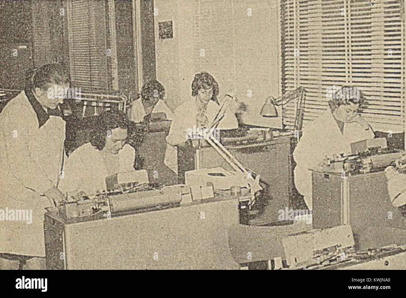 This image depicts a data preparation team from Gdynia, Poland, working ...