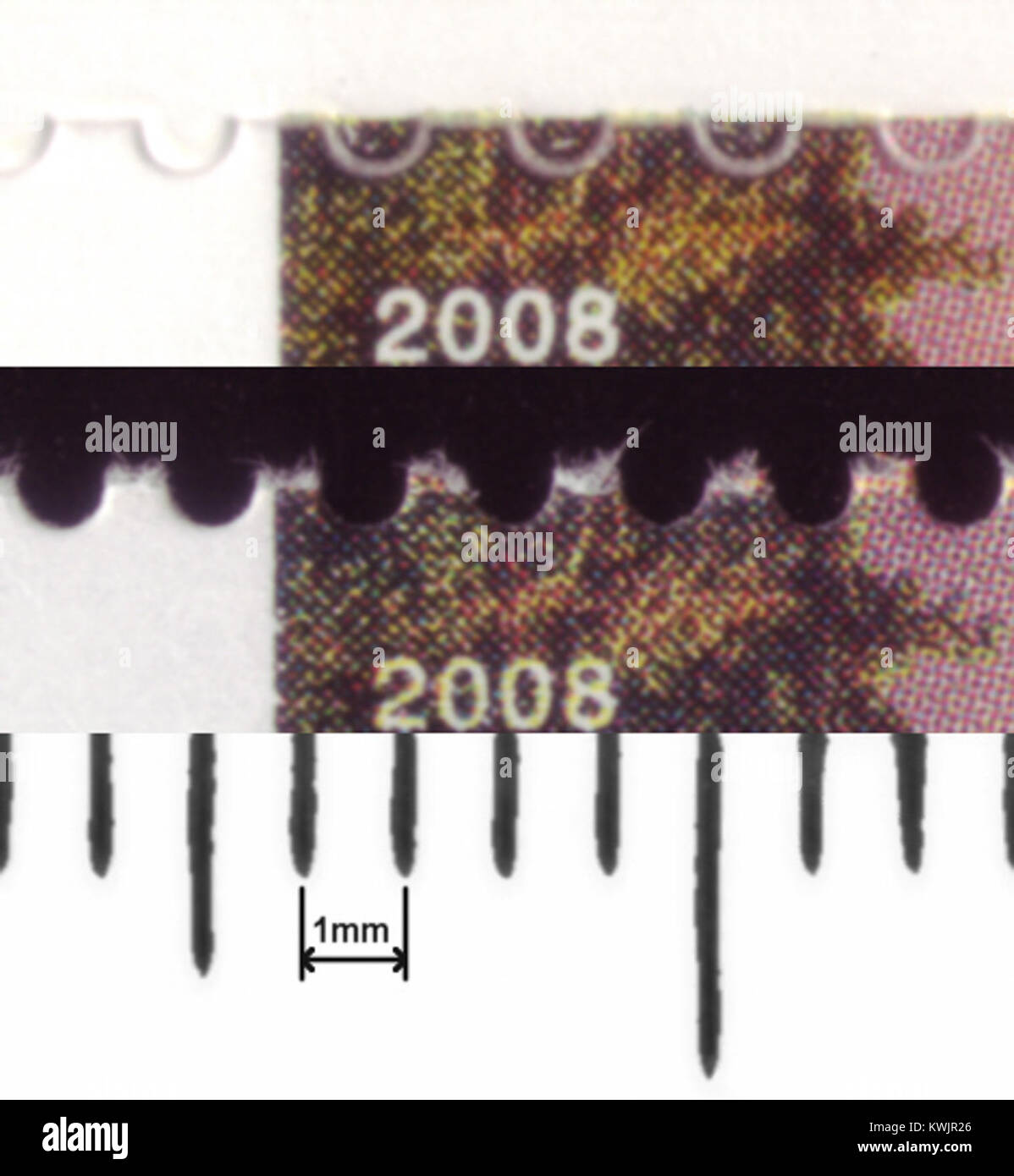 The term 'Zähnung' refers to the perforation of postage stamps, a ...
