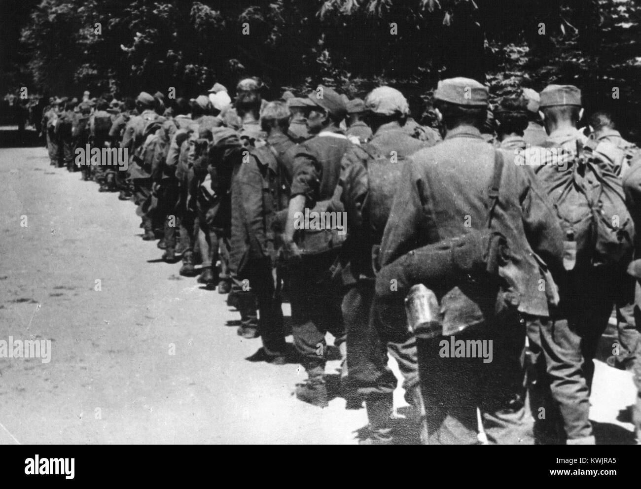 Captured enemy forces Black and White Stock Photos & Images - Alamy