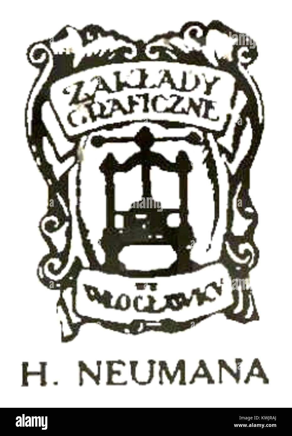 Logo of the H. Neuman Graphic Works in Włocławek, Poland, representing ...
