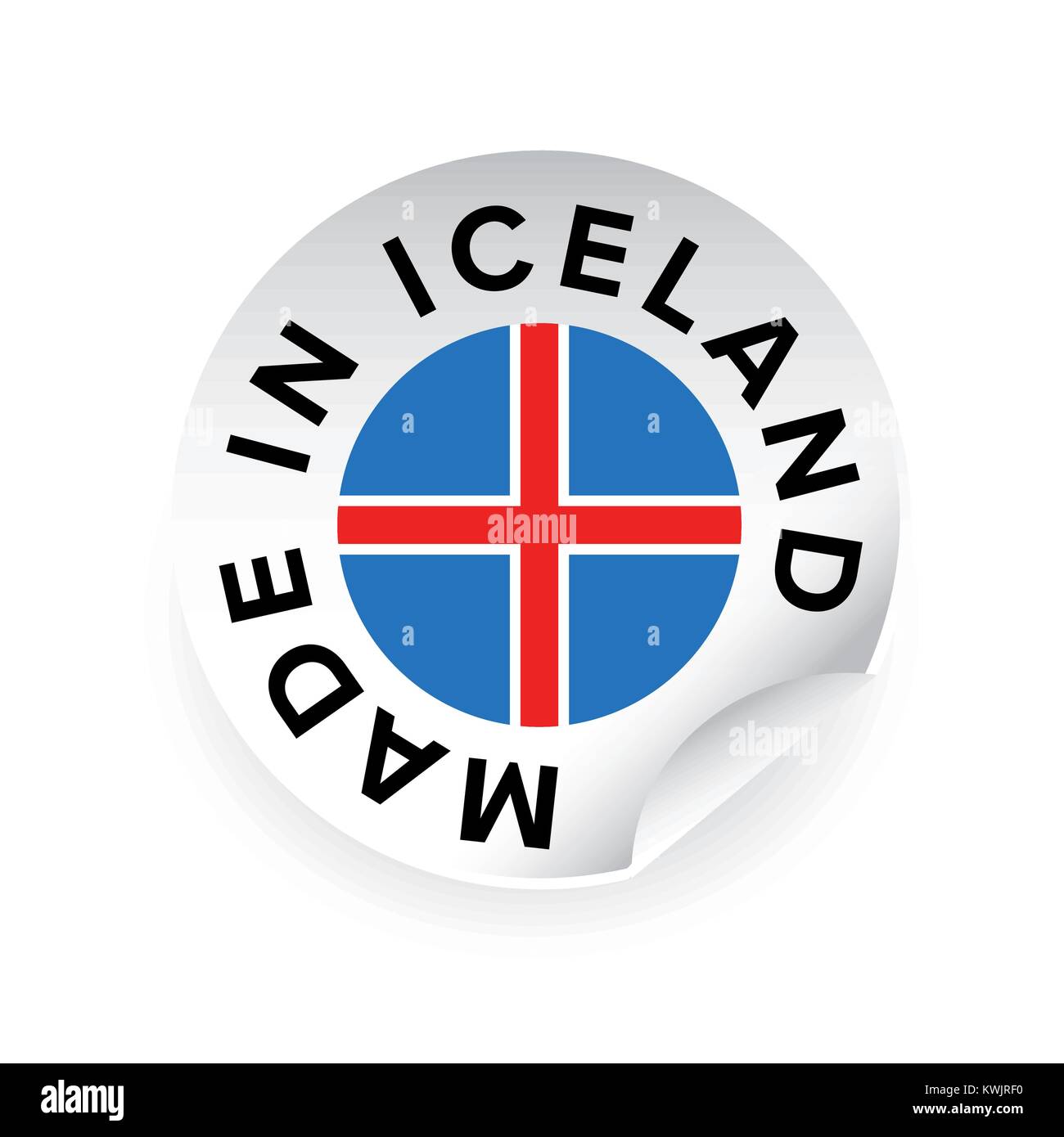 Made in Iceland sticker tag Stock Vector Image & Art - Alamy