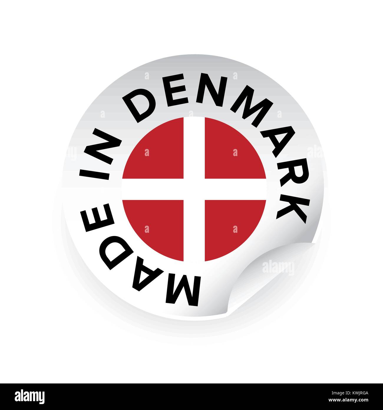 Made in denmark sticker hi-res stock photography and images - Alamy