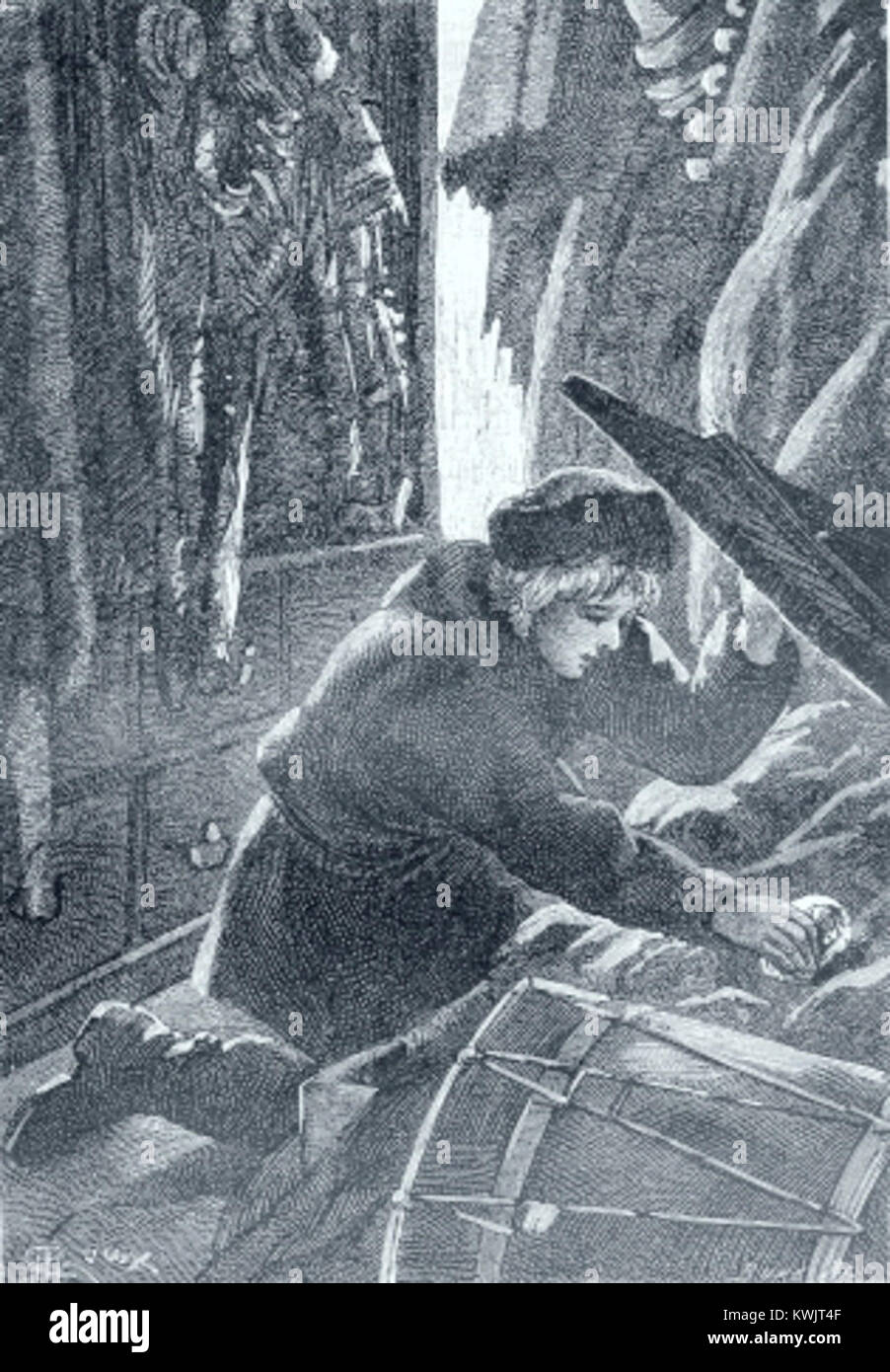 Illustration from 'César Cascabel' by George Roux, a novel by Jules ...