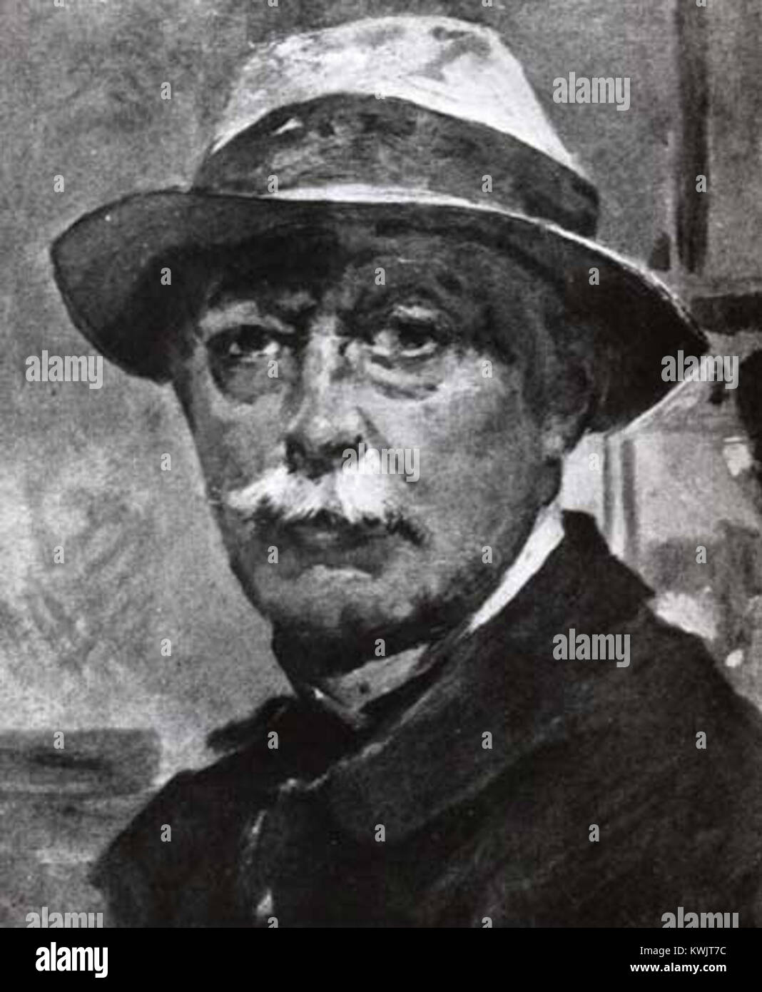 'Autoportret' (Self-Portrait) by Zdzisław Jasinski, painted in 1922, is ...