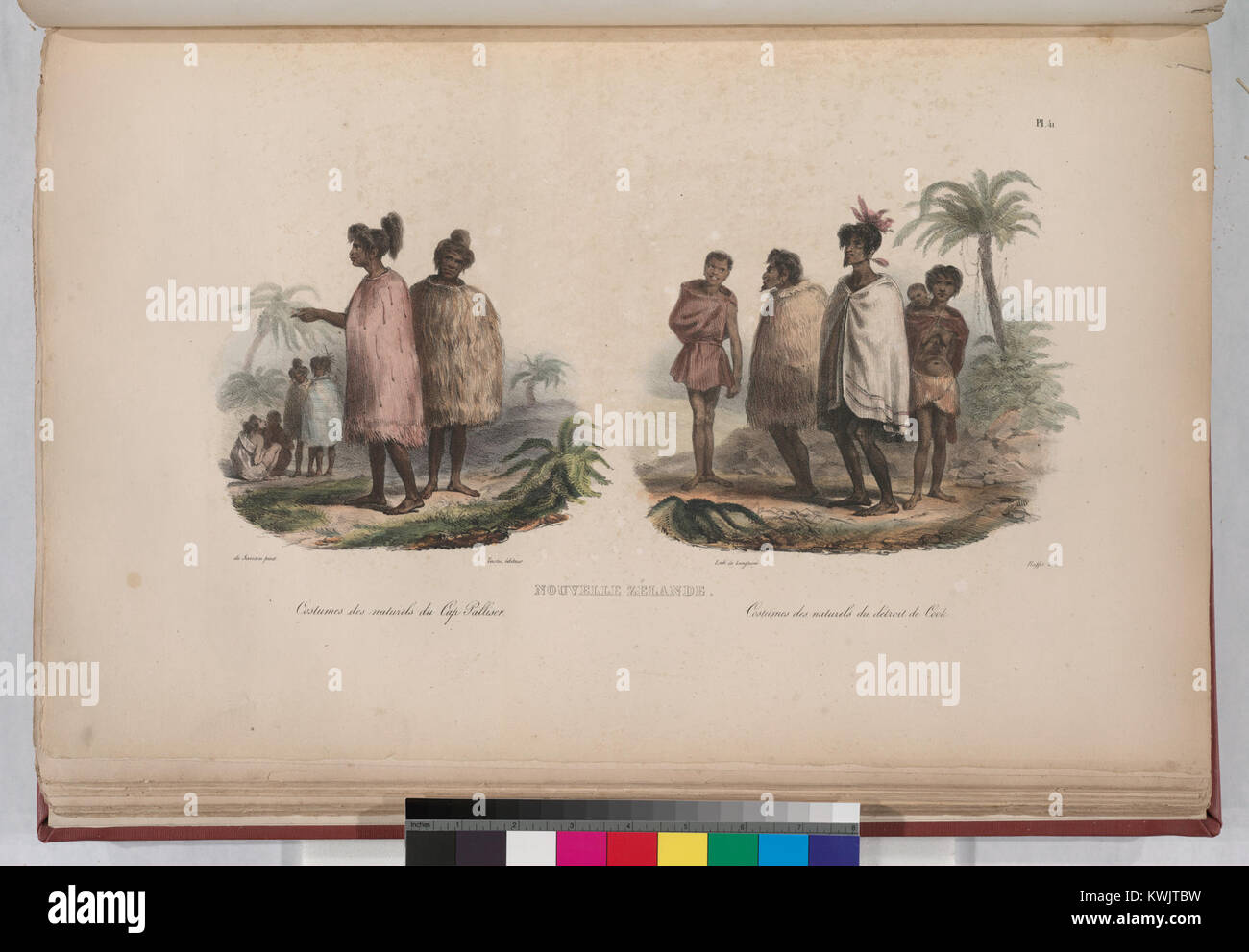 Illustration showing traditional clothing of the Indigenous Māori ...