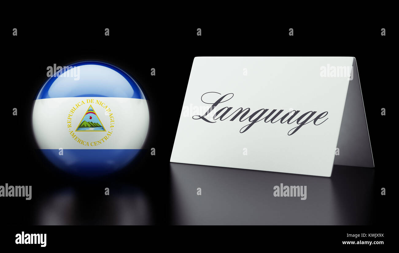 Nicaragua High Resolution Language Concept Stock Photo - Alamy