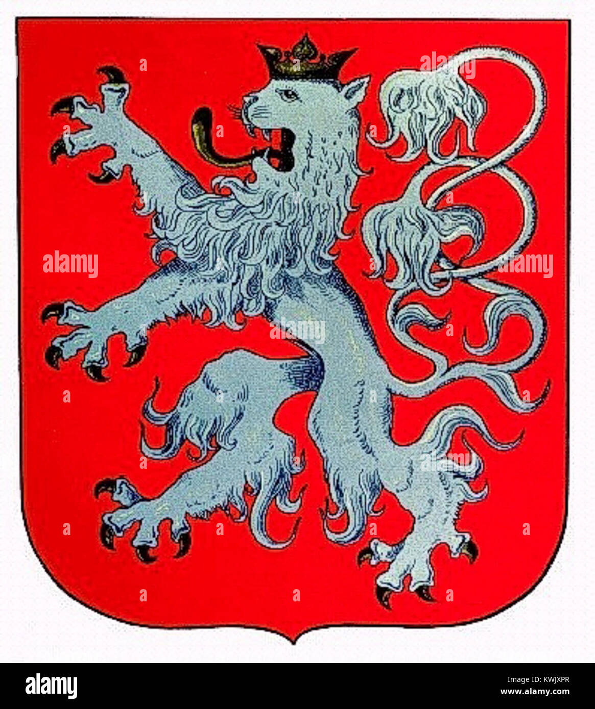 The emblem symbolizes Bohemia and Moravia, used during the Protectorate ...