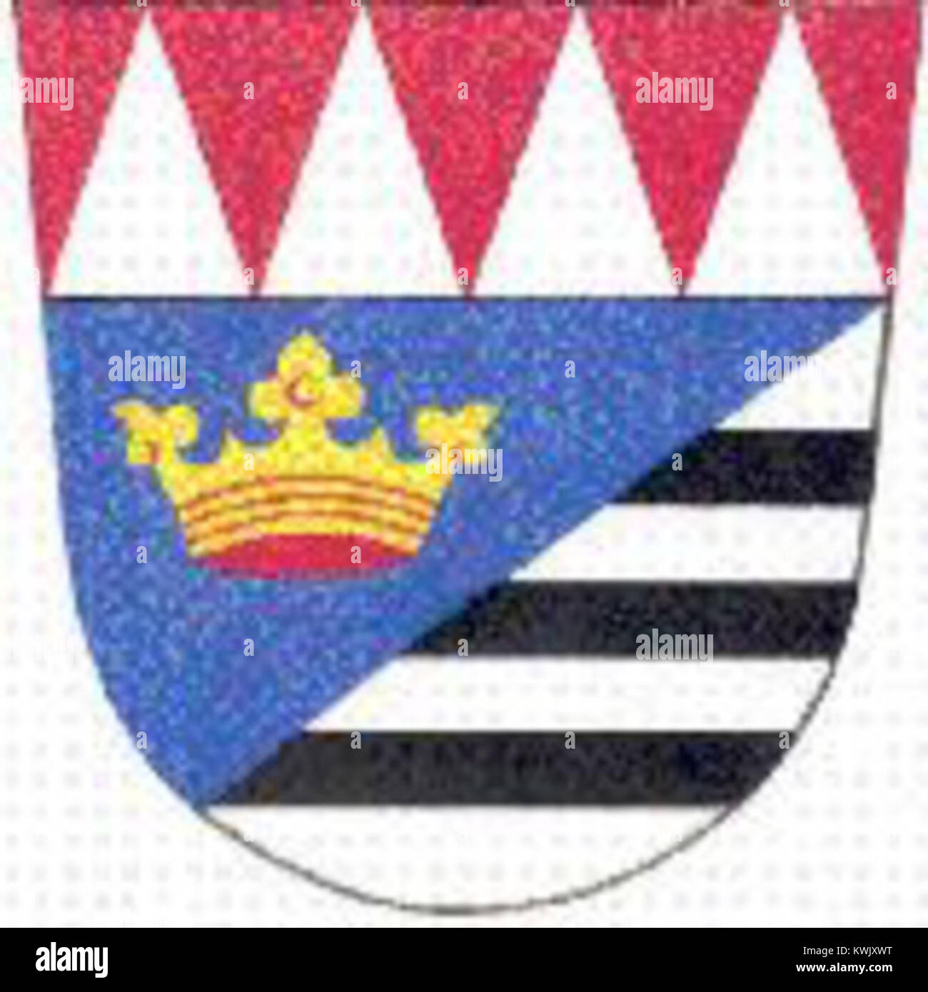 Znak obce Horní Těšice Stock Photo - Alamy