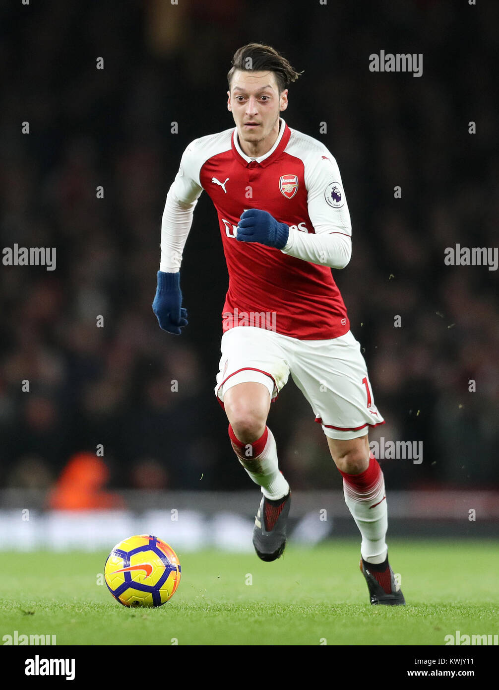 Arsenal's Mesut Ozil during the Premier League match at the Emirates ...