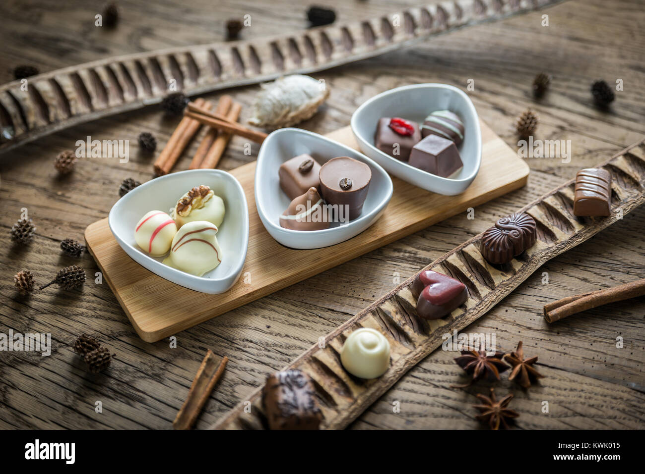 Swiss chocolate candies Stock Photo - Alamy