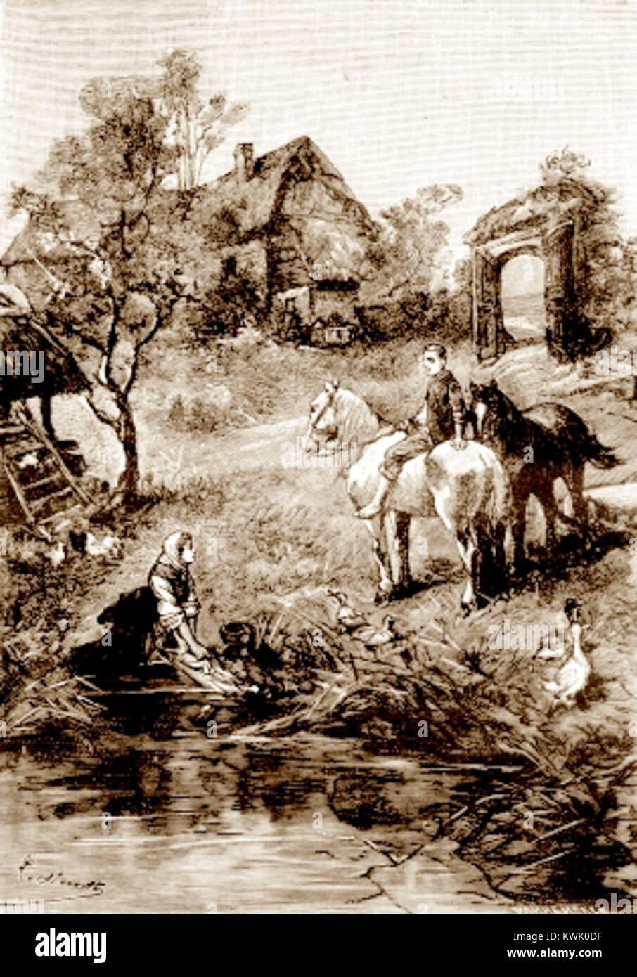 'Foundling Mick' by Léon Benett 22 Stock Photo - Alamy