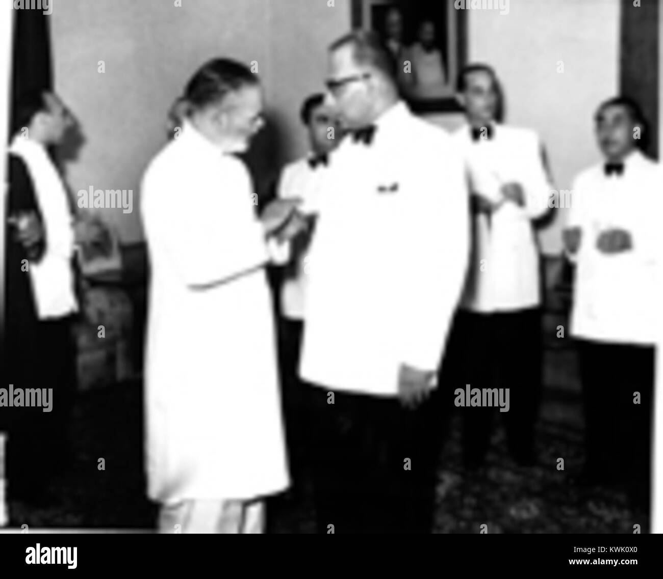 Zafarullah Khan, Foreign Minister of Pakistan chatting with Dr. M.S ...
