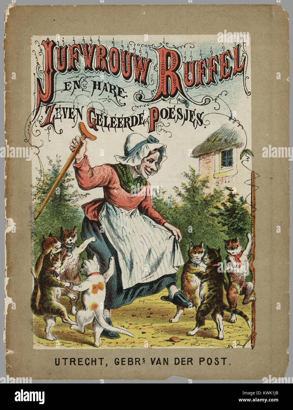 The image features Juffrouw Ruffel and her seven scholarly kittens, a ...