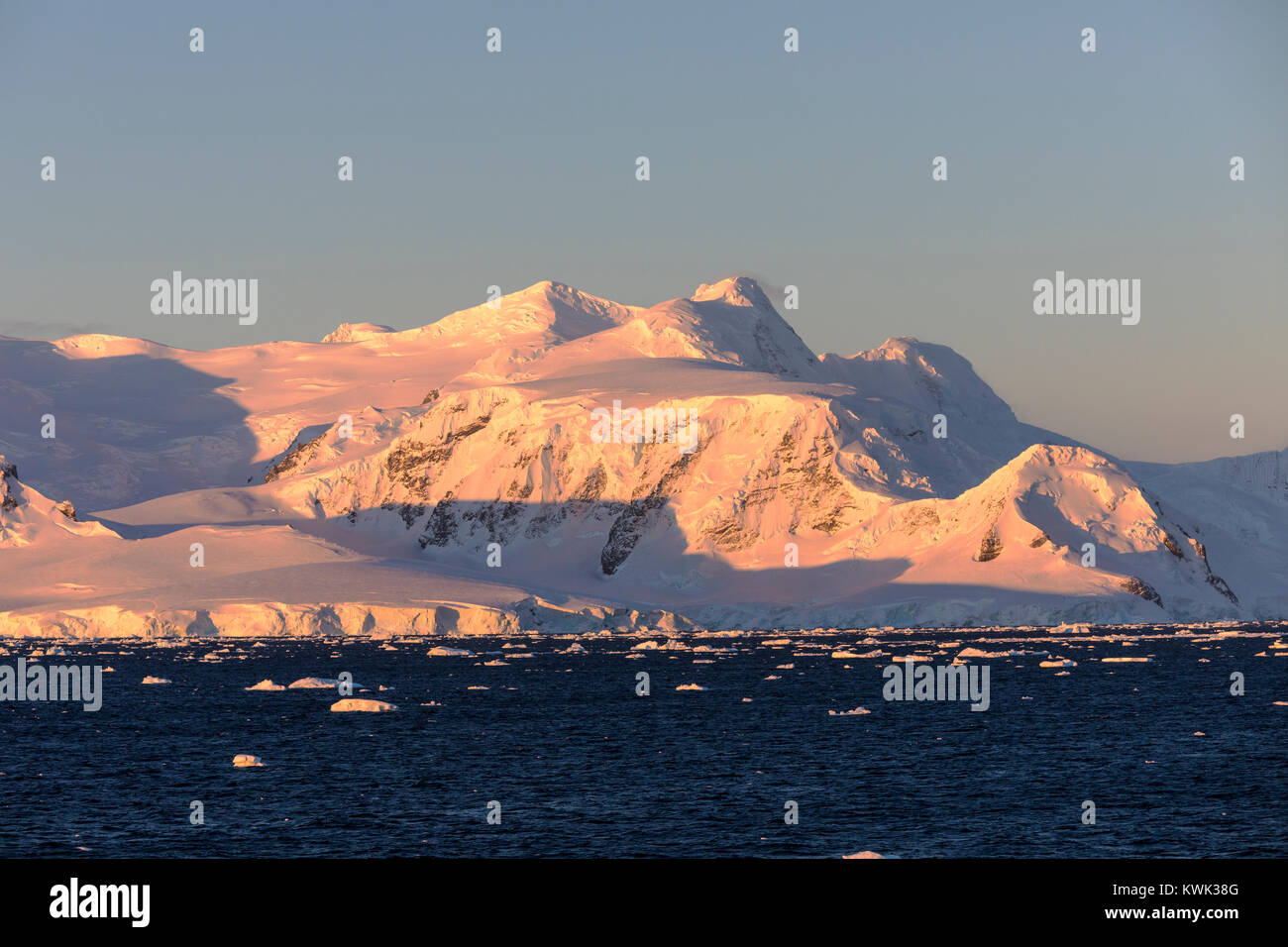 Sea ice & icebergs; Antarctica landscape; Rongé Island; Arctowski ...