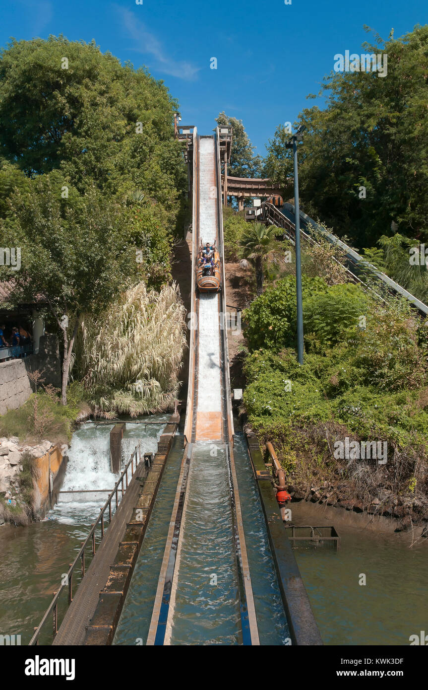 Isla Magica (Magic Island) Theme Park, The Anaconda attraction - fast ...