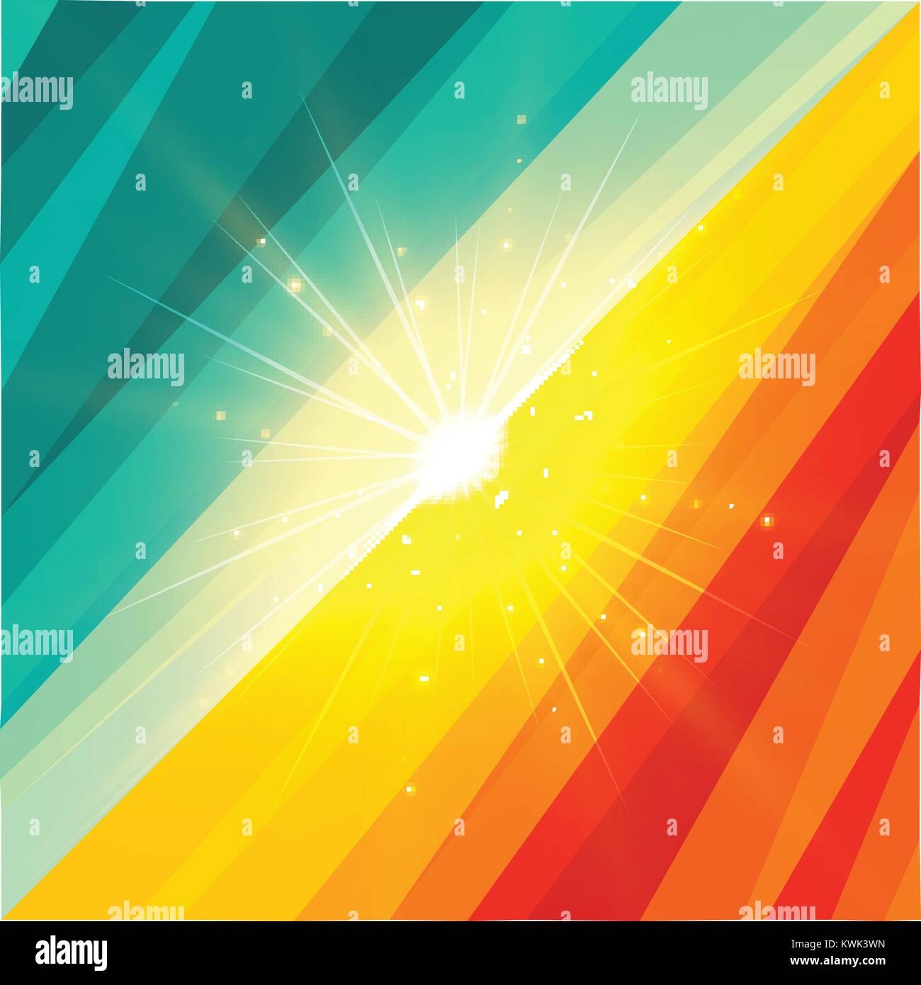 Abstract shape summer holidays illustration and summer background with ...