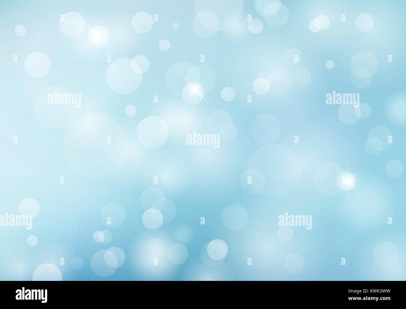 abstract spring summer bokeh light blue background. Vector Illustration ...