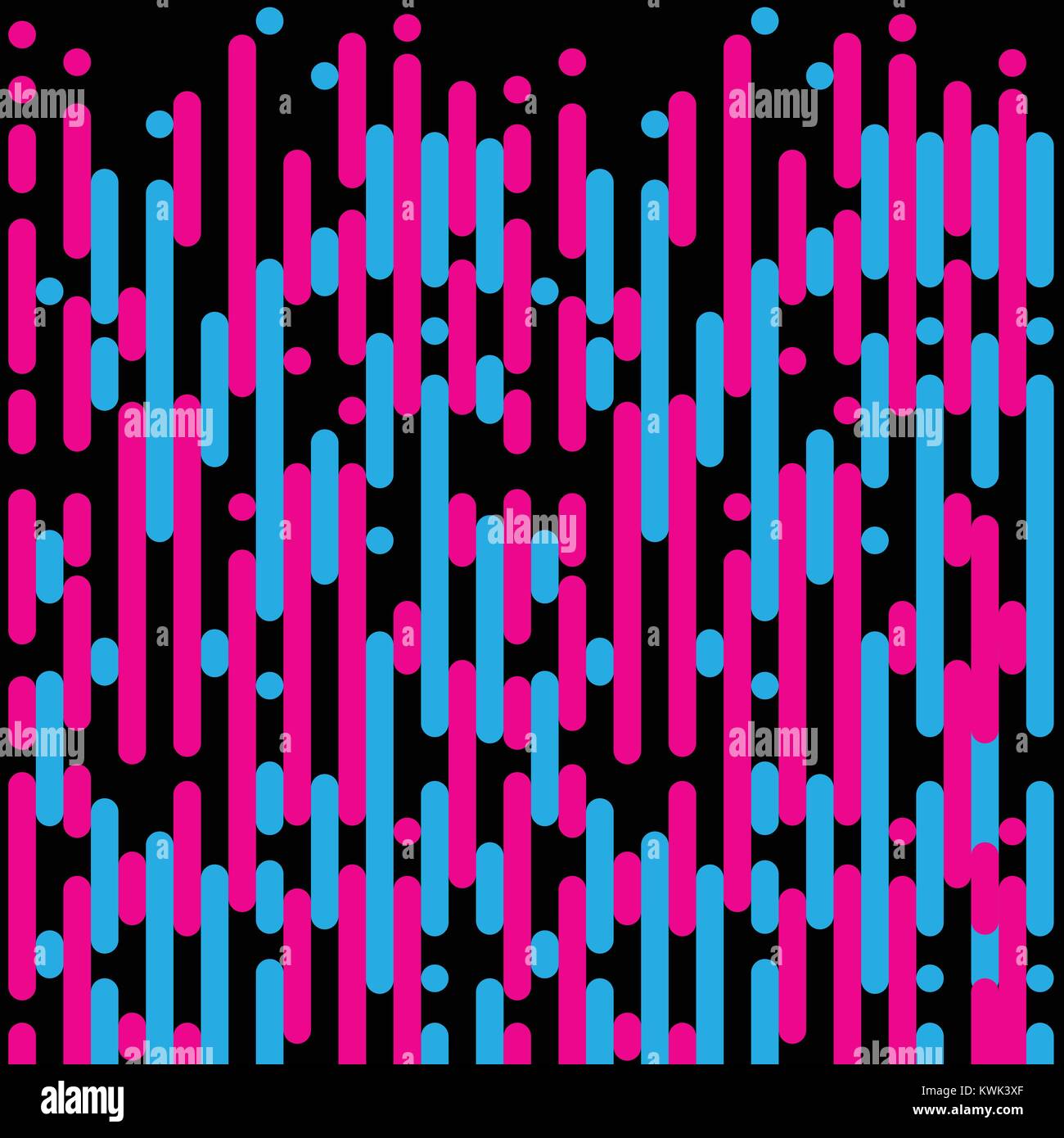 Vector pink and blue Irregular rounded lines vertical halftone ...
