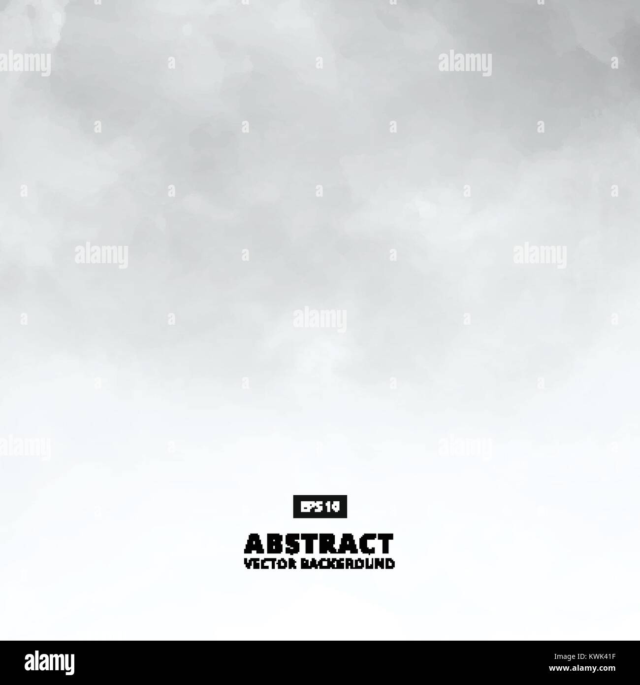 Abstract white cloud detail in blue sky vector illustration background ...