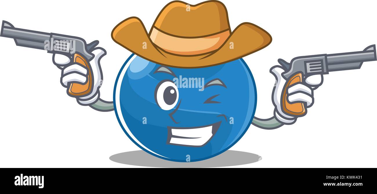 Cowboy blueberry character cartoon style Stock Vector Image & Art - Alamy