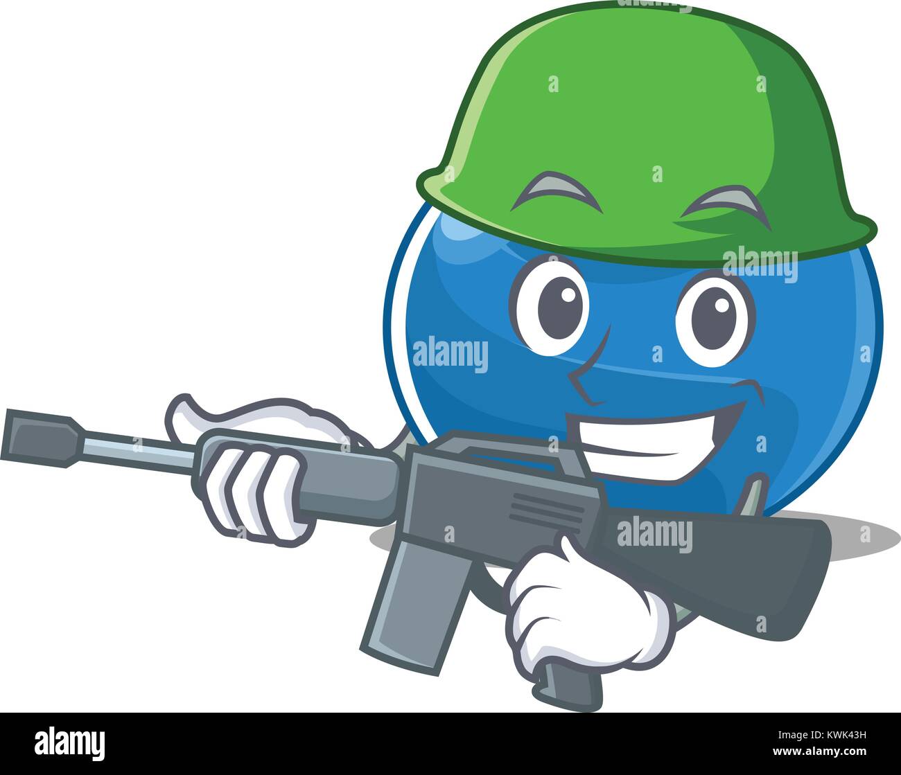 Army blueberry character cartoon style Stock Vector Image & Art - Alamy