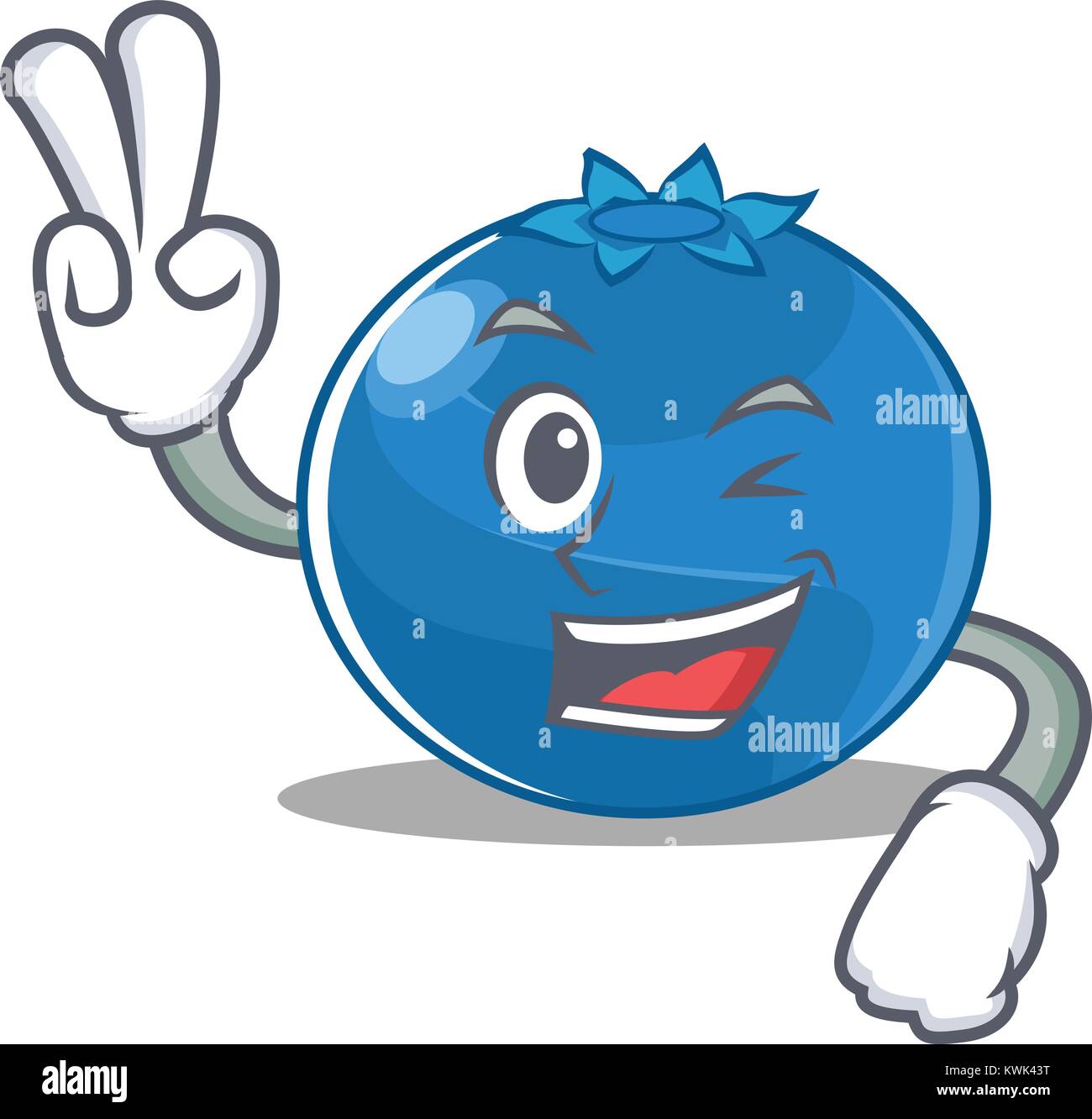 Two blueberries Stock Vector Images - Alamy