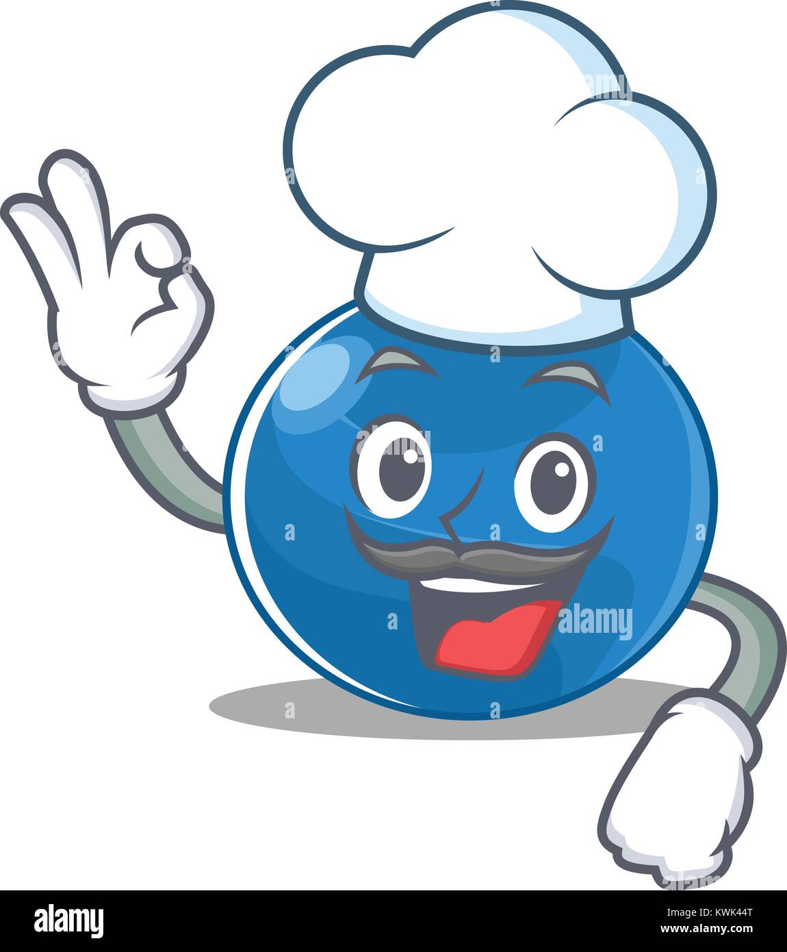 Chef blueberry character cartoon style Stock Vector Image & Art - Alamy