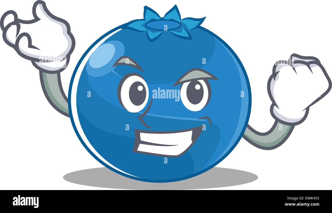 Successful blueberry character cartoon style Stock Vector Image & Art ...