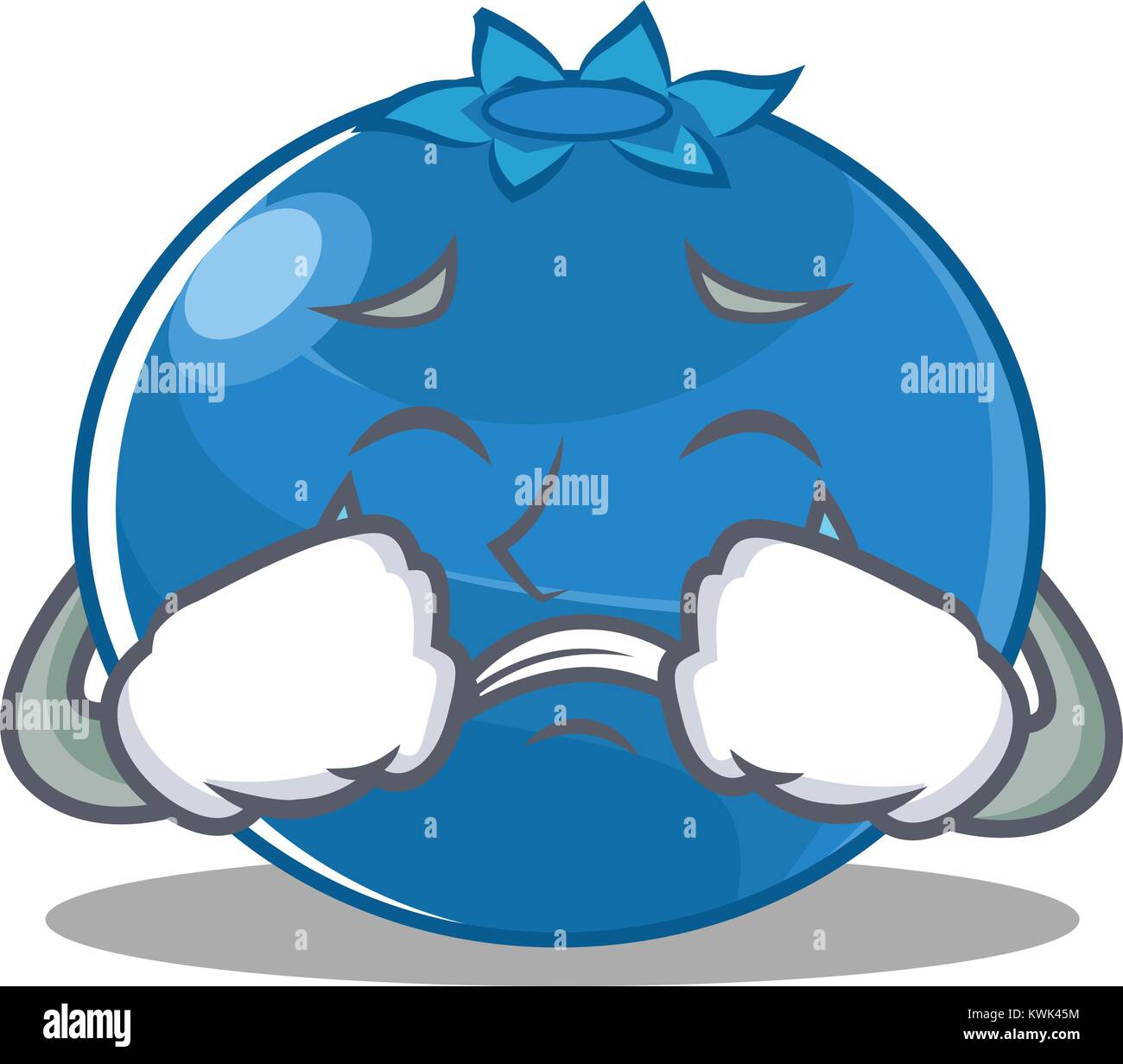 Crying blueberry character cartoon style Stock Vector Image & Art - Alamy