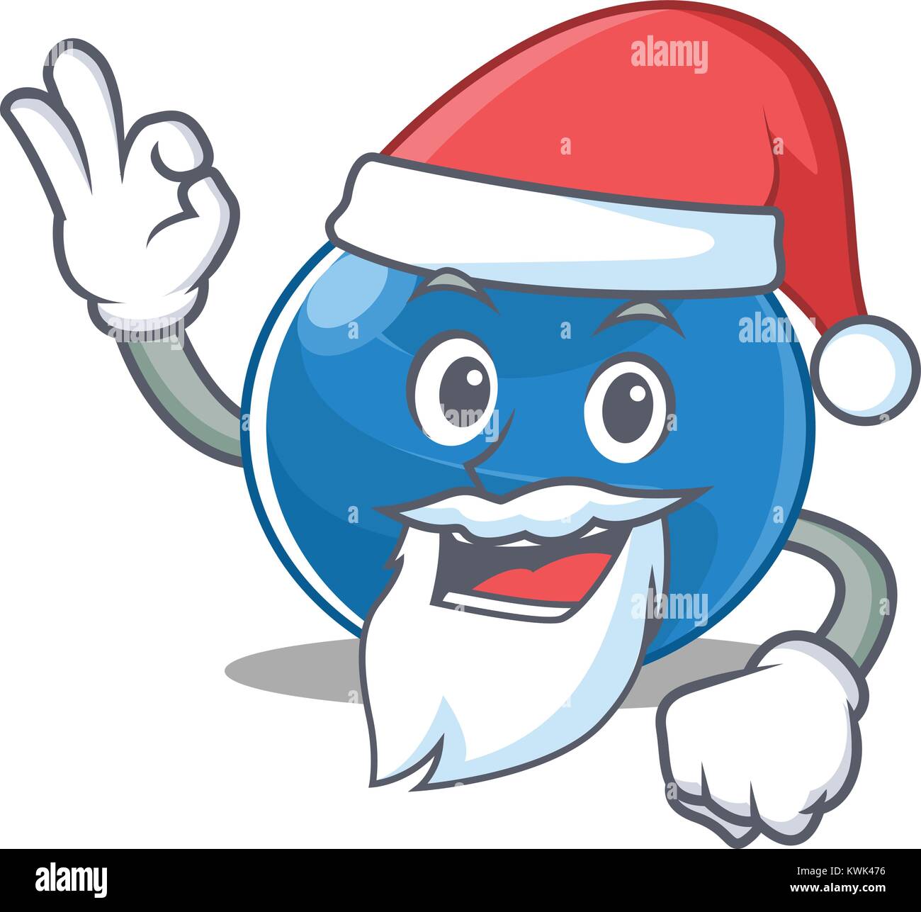 Santa blueberry character cartoon style Stock Vector Image & Art - Alamy