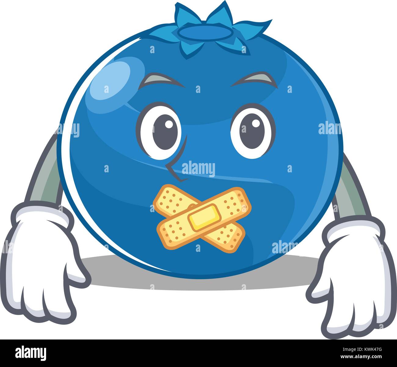 Silent blueberry character cartoon style Stock Vector Image & Art - Alamy