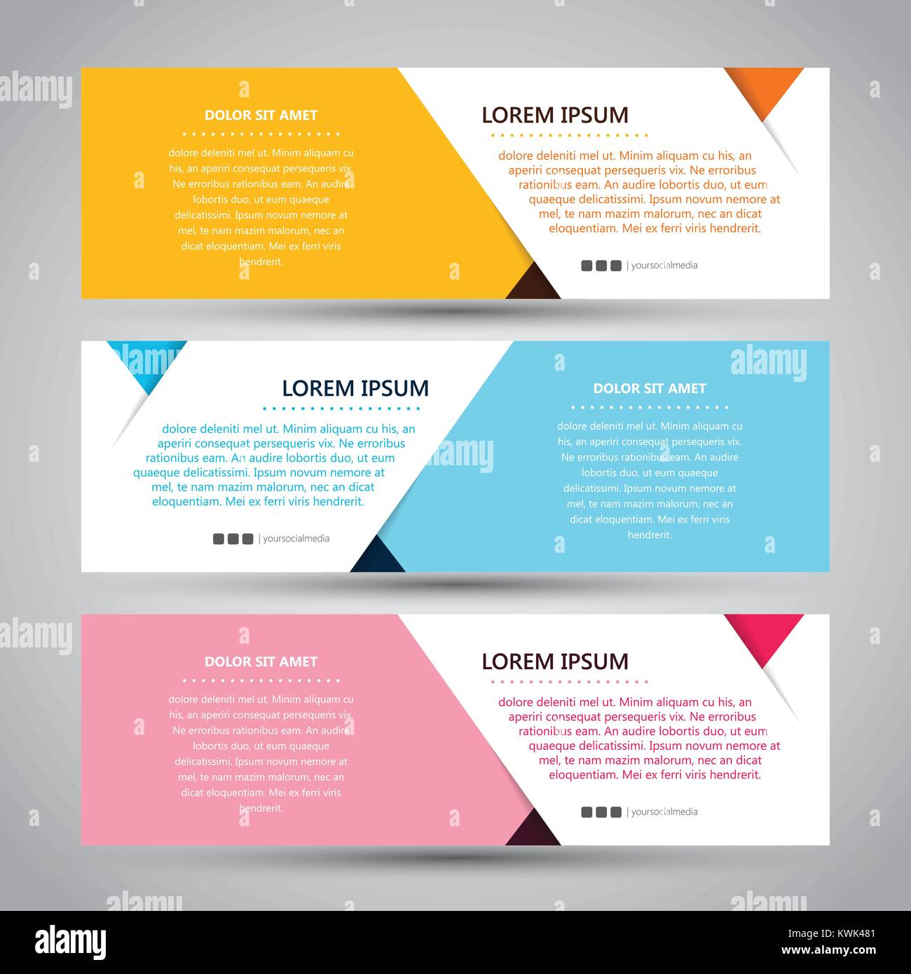 Simple color brochure template Stock Vector Images - Alamy