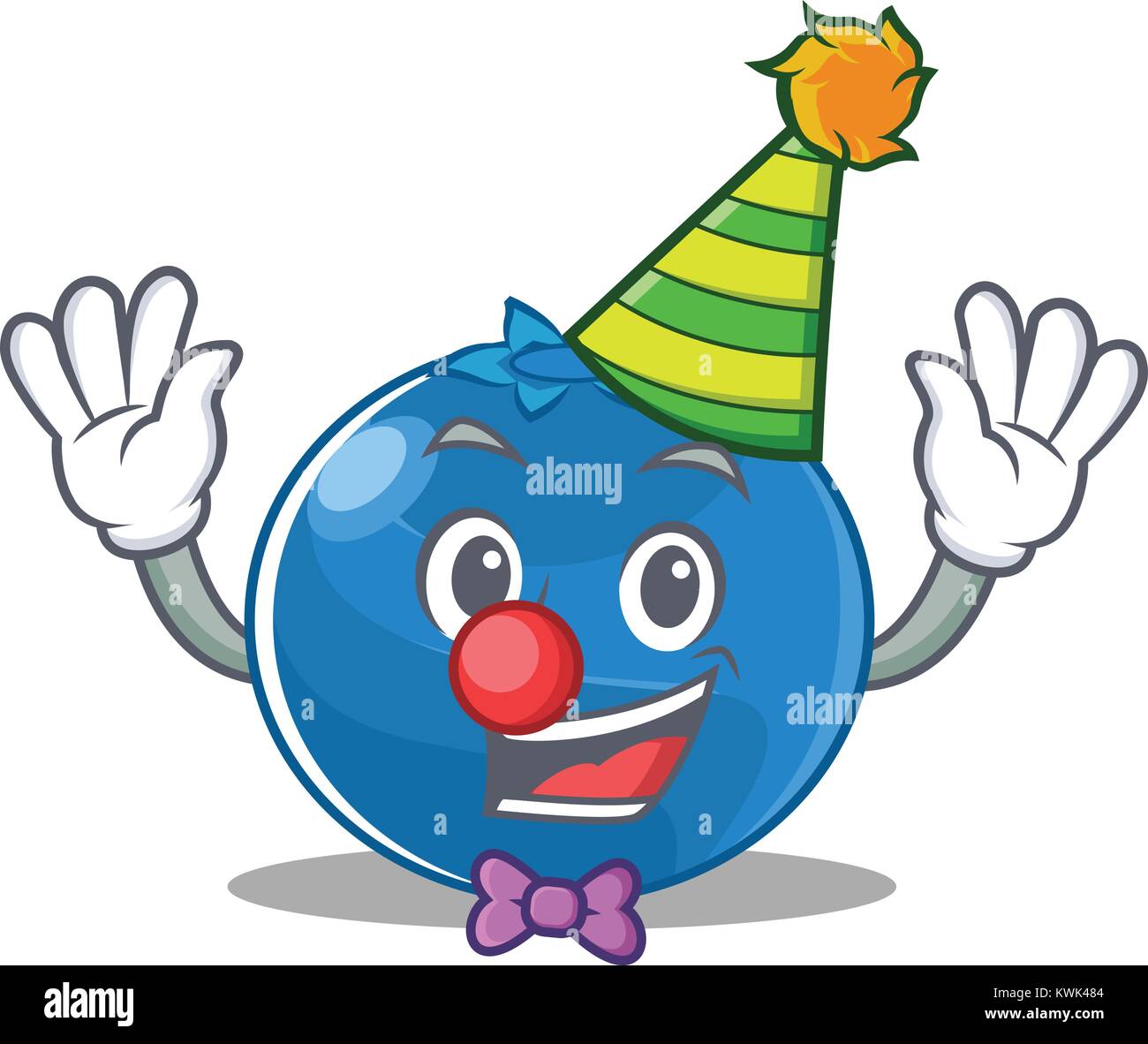Clown blueberry character cartoon style Stock Vector Image & Art - Alamy