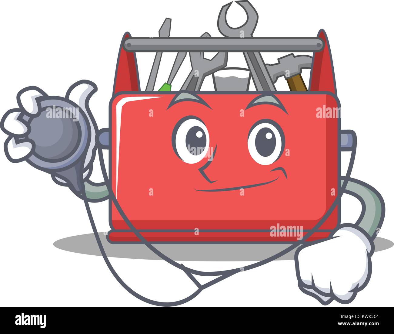 Doctor tool box character cartoon Stock Vector Image & Art - Alamy