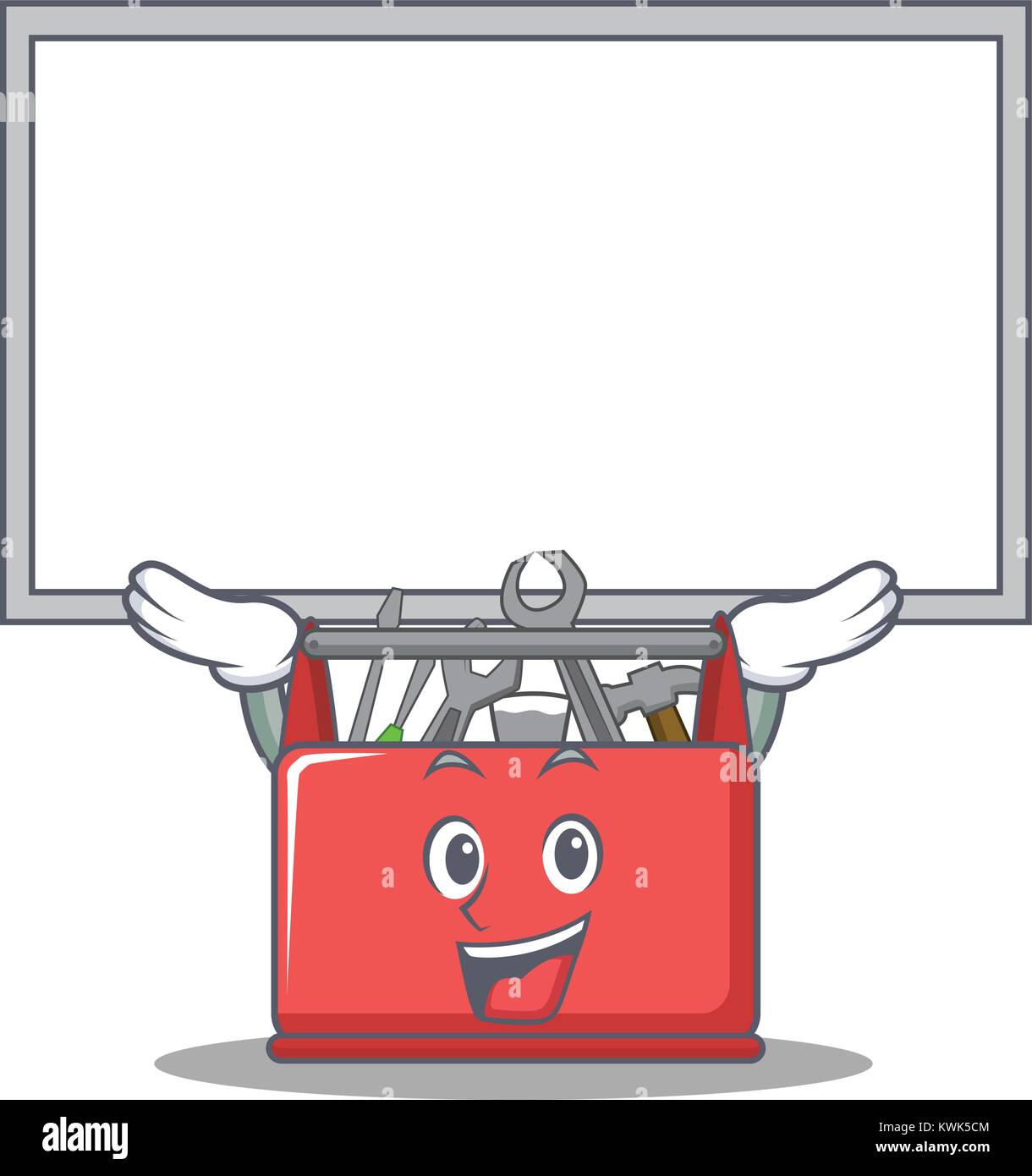Up board tool box character cartoon Stock Vector Image & Art - Alamy
