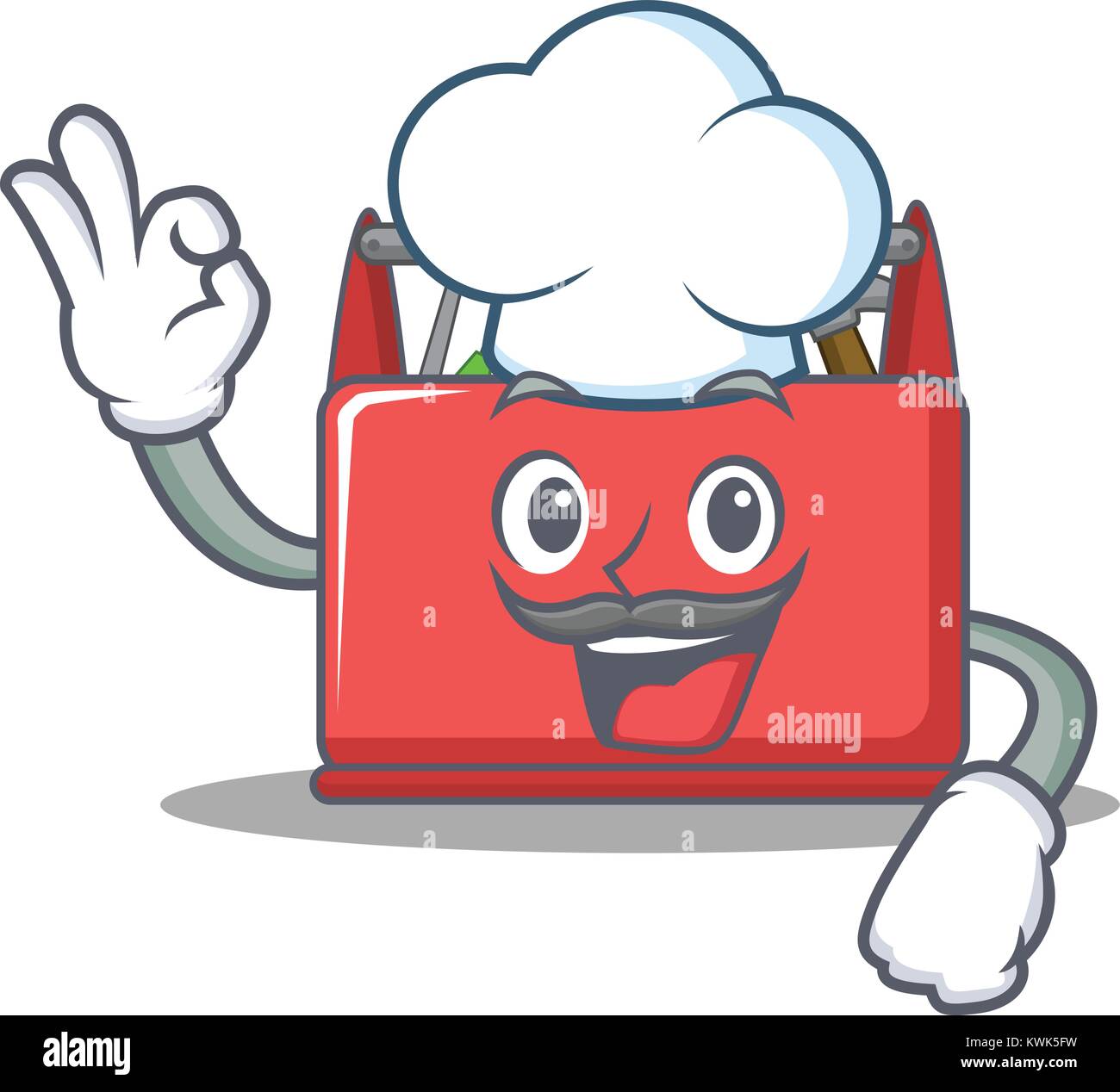 Chef tool box character cartoon Stock Vector Image & Art - Alamy