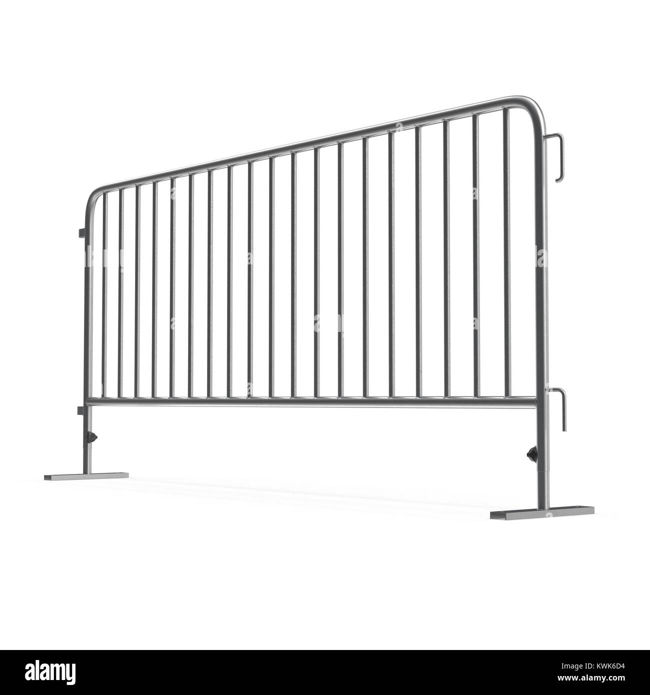 Metal crowd barrier Cut Out Stock Images & Pictures - Alamy